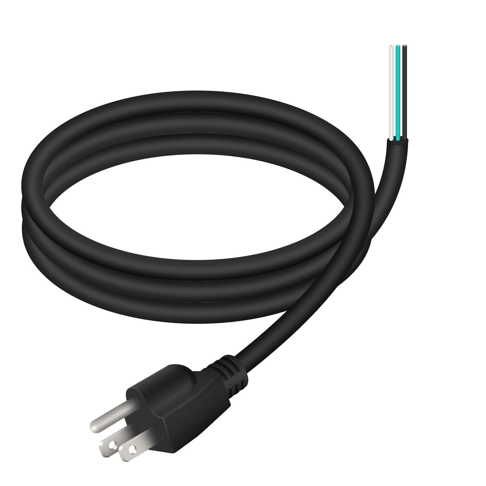 Snapklik.com : 16 Gauge 3 Prong Heavy Duty Replacement 6ft Power Supply ...