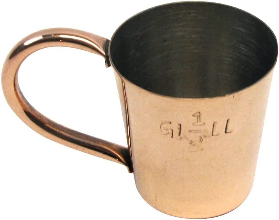 Amazon.com: 1/2 Gill Copper Naval Rum Ration Drink Glass Vintage ...
