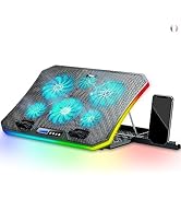 TopMate C12 Ventilateur PC Portable RGB de Jeu Bureau, Refroidisseur ...