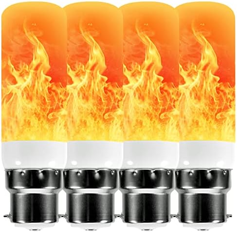 LED Flame Light Bulb, Flame Effect 5W B22 Dancing Fire Light Bulb with ...