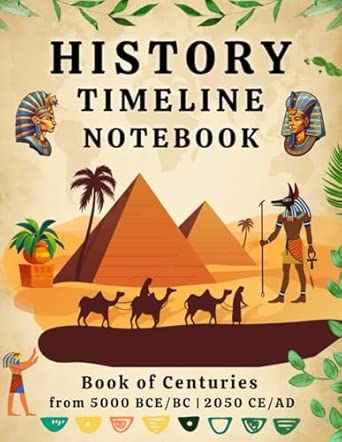Book of Centuries: History Timeline Blank Notebook of World History ...
