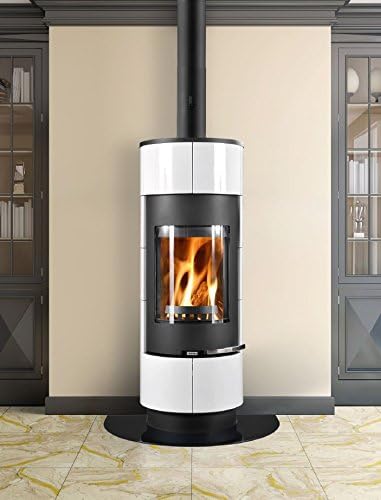 Thorma Cadiz Black and White Wood Burning Stove : Amazon.co.uk: Home ...