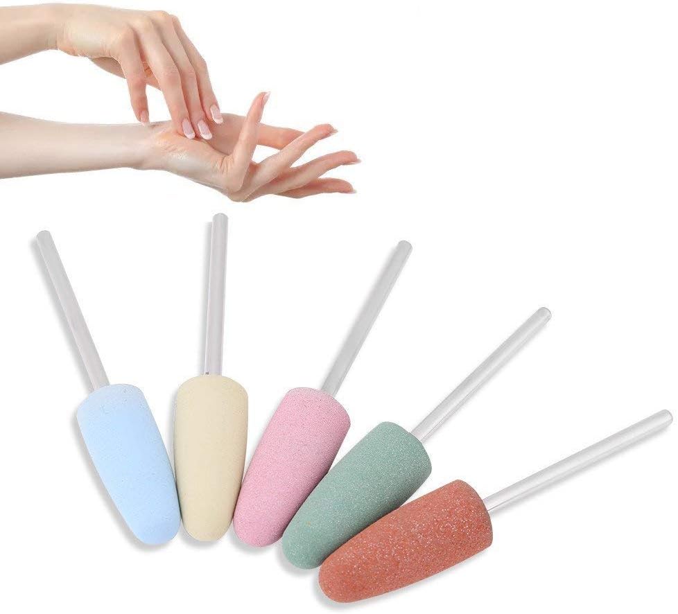 Lot de 5 embouts de ponçage en silicone, kit manucure professionnel ...