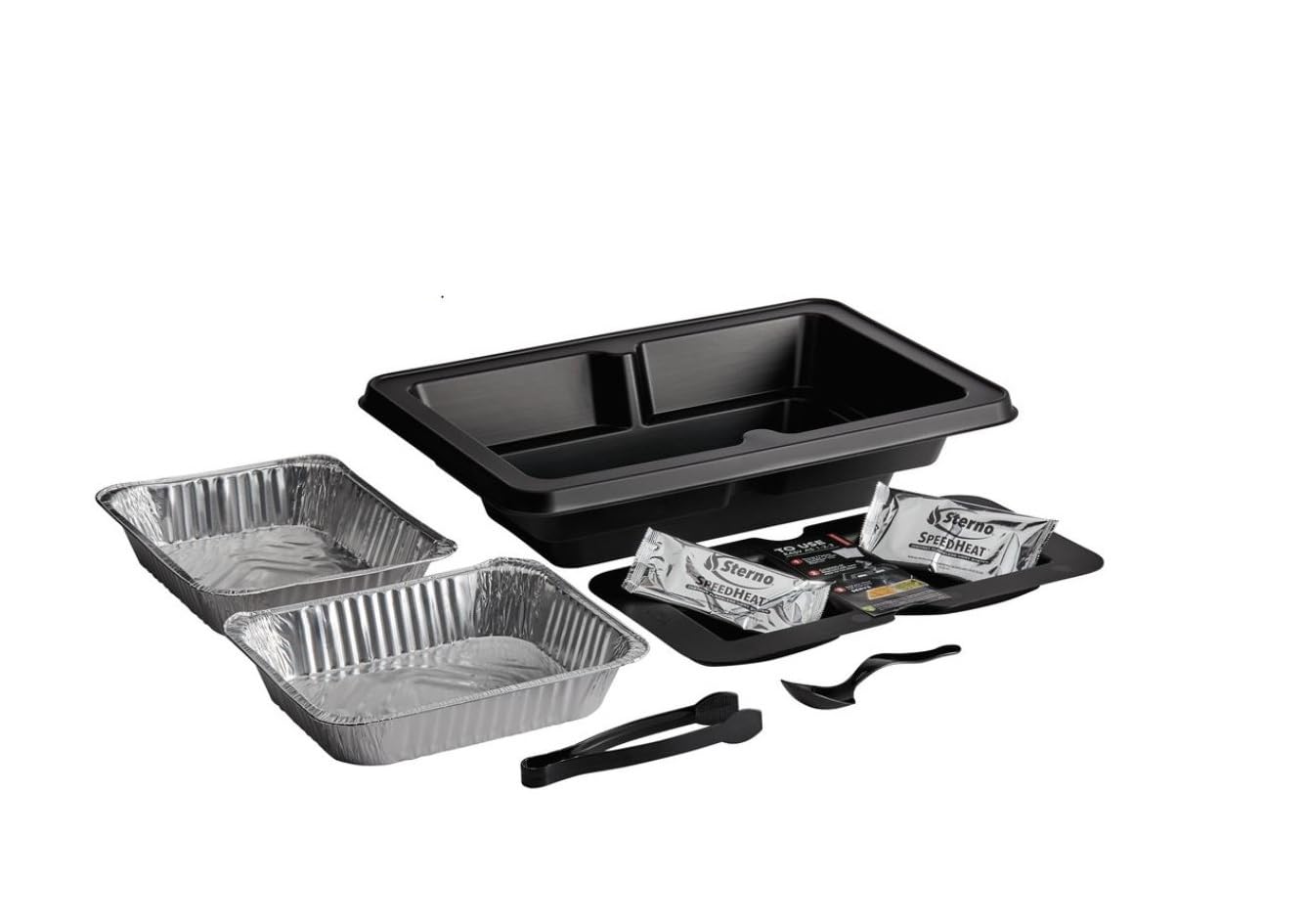 Amazon.com: Sterno Buffet Kit SpeedHeat Chafing Dish Buffet Set - Set ...