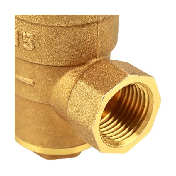 DN15 Brass Adjustable Water Pressure Regulator, Brass Inline Water ...