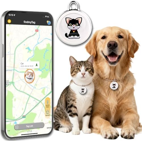 Amazon.com: GPS Tracker for Dogs & Cats, No Monthly Fee, No SIM Card ...