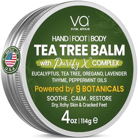 Amazon.com : VITAL AFFAIR Tea Tree Oil Balm – Soothing Care for Rashes ...