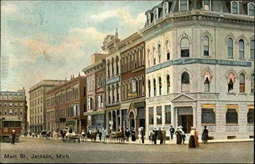 Main St Jackson, Michigan MI Original Antique Postcard 1909 at Amazon's ...