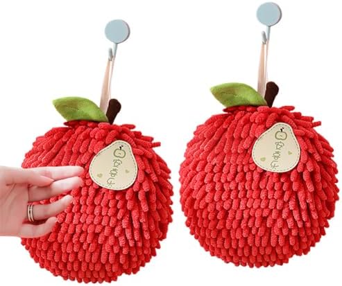 Amazon.com: VIVASIGHT 2 Pack Fuzzy Ball Hand Towels Soft Absorbent ...