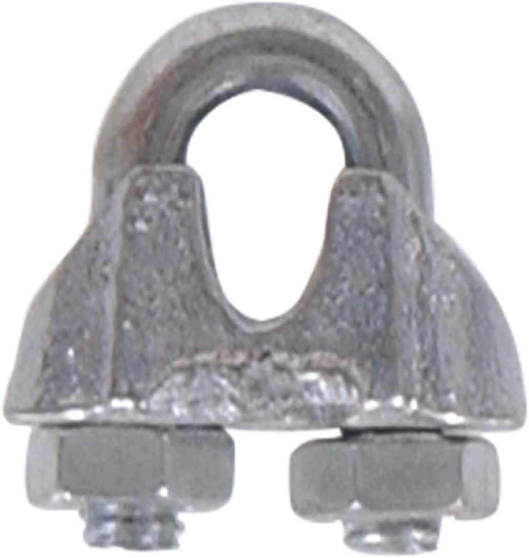 Amazon.com: Hardware Essentials Wire Rope Clip 1/8", Zinc Finish, 25 ...