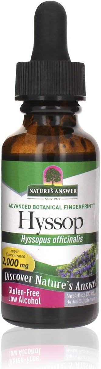 Amazon.com: Nature's Answer Hyssop Herb Supplement with Organic Alcohol ...