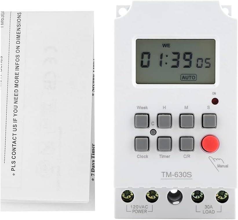 Amazon.com: 110V Digital Electric Programmable Smart Control Switch Timer - Durable, Accurate ...