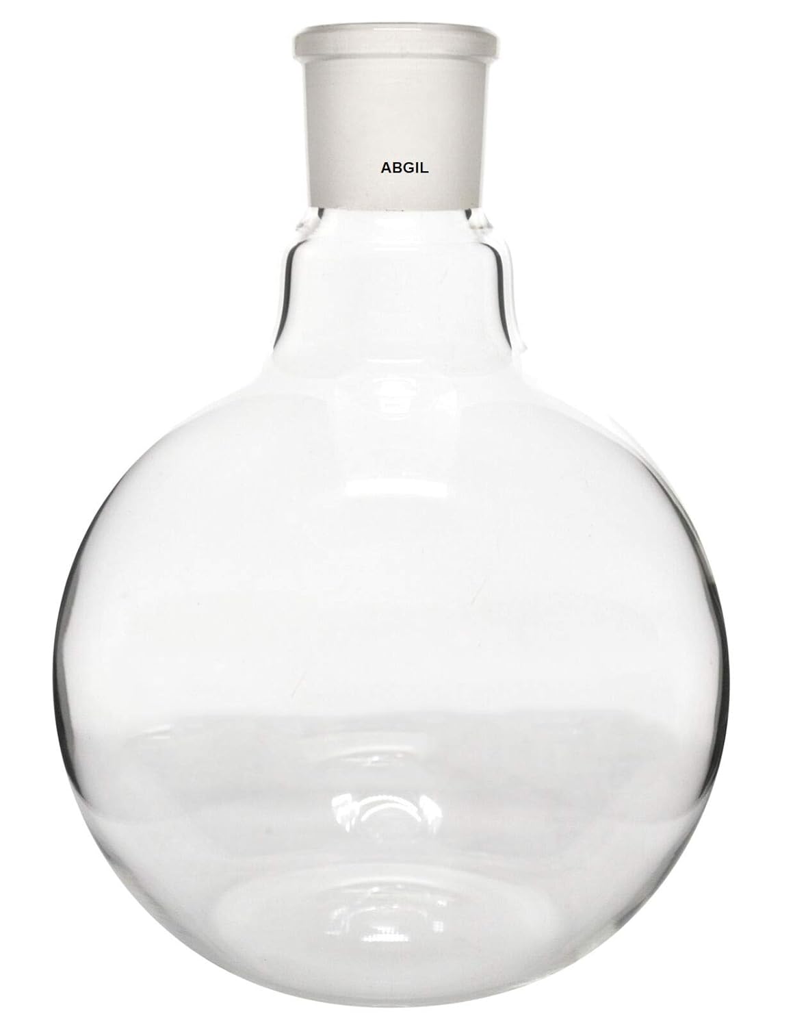 ABG BOROSILICATE GLASS ROUND BOTTOM BOILING FLASK WITH INTER CHANGEABLE ...