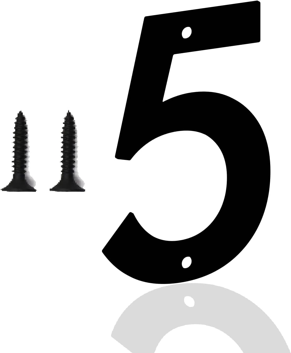 Amazon.com: 5 Inch Metal Door Numbers, Metal Letters, Black House ...