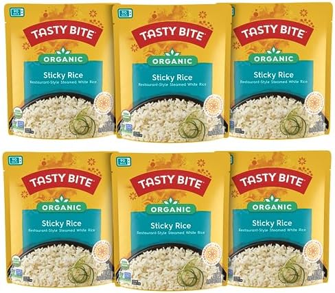 Amazon.com : Tasty Bite Organic Sticky Rice, 8.8 Ounce, (Pack of 6 ...