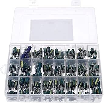 Capacitor kit 360Pcs/Box 24 Values High Frequency electrolytic Capacitor Kit Set 1UF-1500UF ...