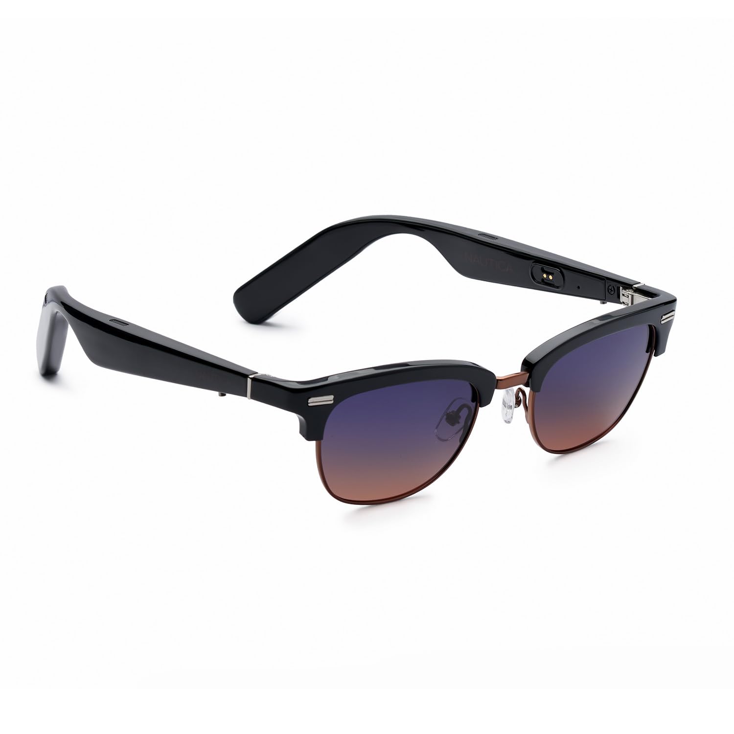 Amazon.com: Nautica Spyglass Smart Sunglasses for Men & Women ...