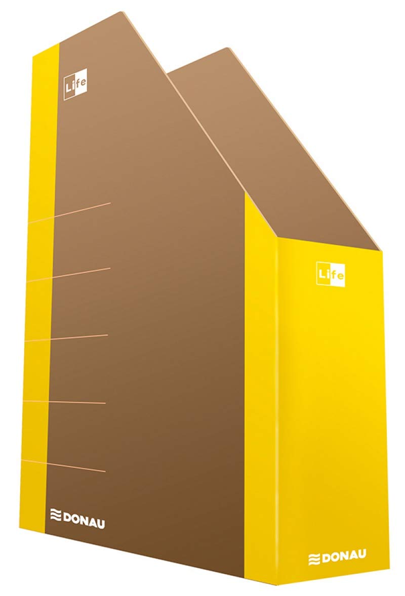 Cardboard Document Container Donau Life A4 Yellow Document Archiving ...