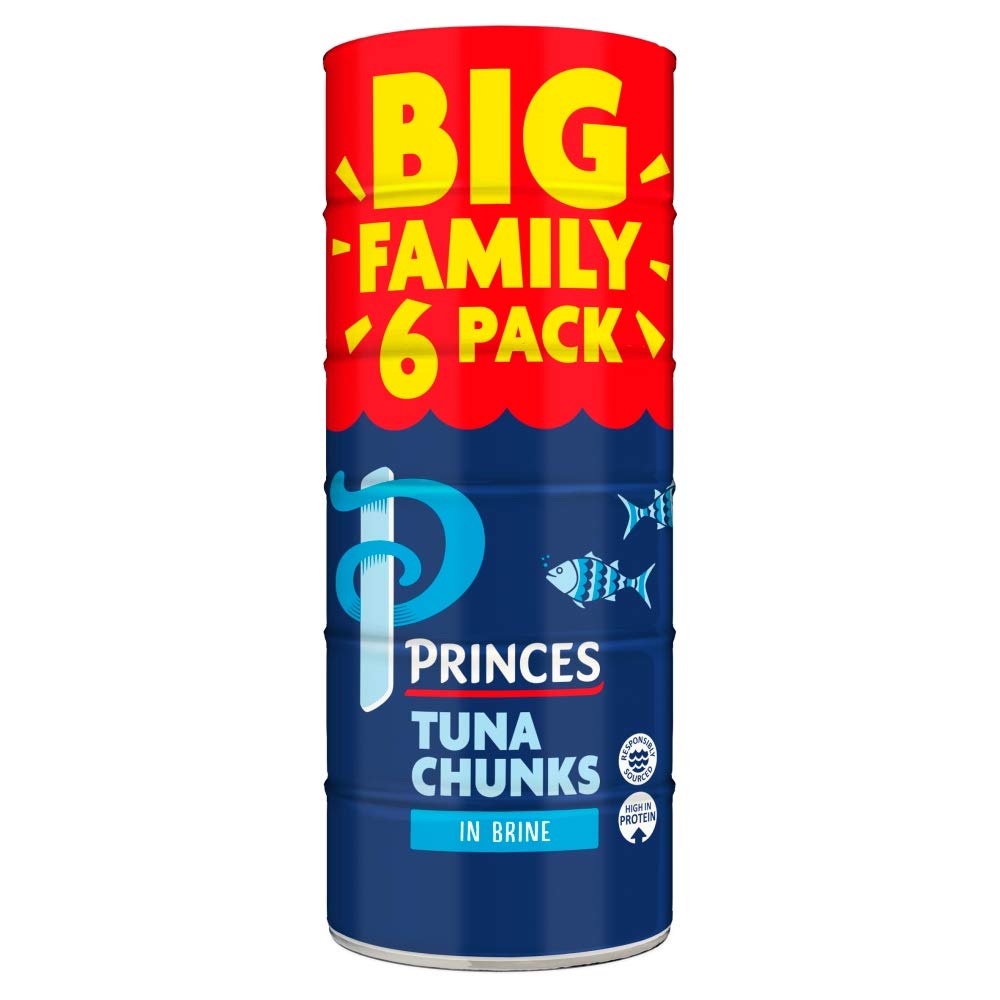 Princes Tuna Chunks in Brine, 6 x 145g : Amazon.co.uk: Grocery