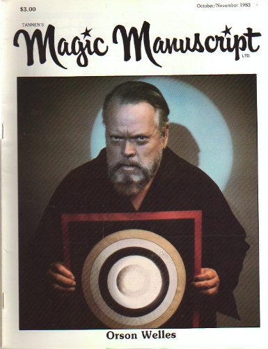 Tannen's Magic Manuscript Oct/Nov 1983 Volume 5, Issue 3: Adam ...