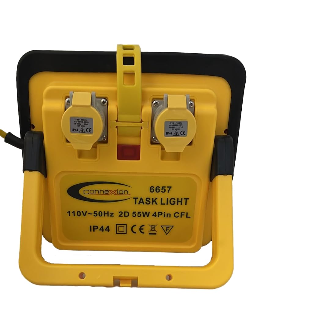 55W Task Light 110V Work Light Linkable Light with Neon Light 2x16 Amps ...