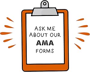 Amazon.com: Ask Me About Our AMA Forms Healthcare Sticker for Men Women ...
