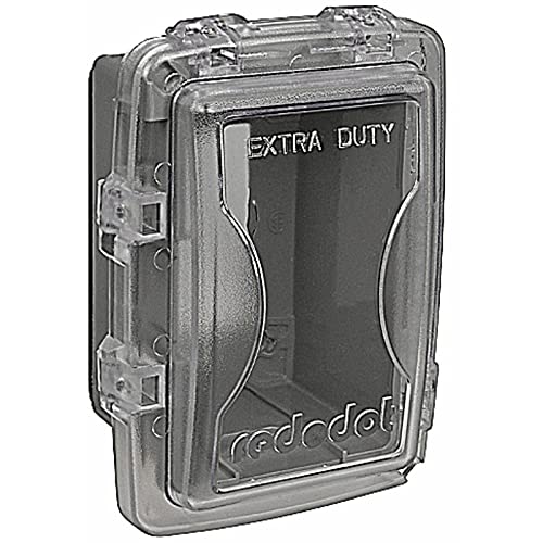 1 Gang Shallow While-In-Use Weatherproof Extra Duty Clear Receptacle ...