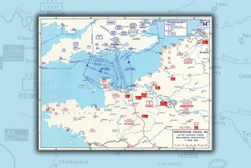 German Wwii Map Of Normandy