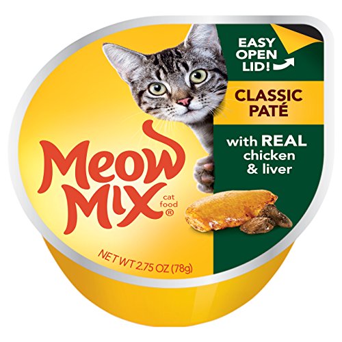 Meow Mix Chicken And Liver Pate Wet Cat Food, 2.75 Oz (Pack Of 12 ...