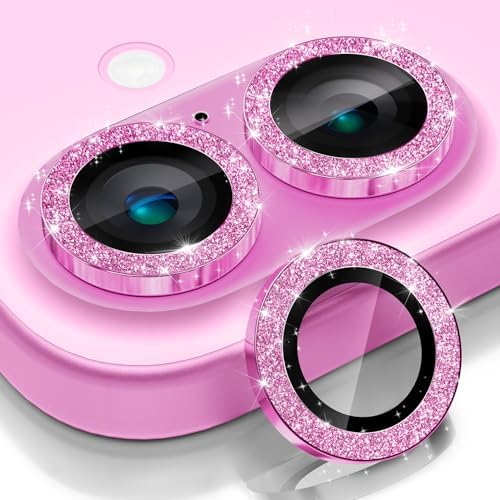 imluckies Glitter Camera Lens Protector for iPhone 16 / iPhone 16 Plus ...