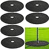 Amazon.com: Peryiter 6 Pcs Rubber Mulch Tree Ring, Heavy Duty Rubber ...