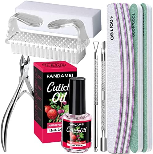 Amazon.com : FANDAMEI Manicure and Pedicure Tools Kit, Nail Files 100/ ...