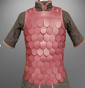 Amazon.com: Medieval Leather Scale Armor, Medieval Leather Armor ...
