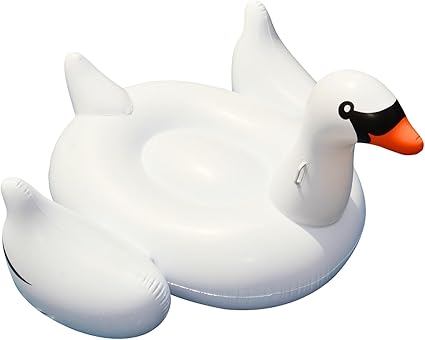 Amazon.com: SWIMLINE ORIGINAL 90621 Giant Inflatable Swan Pool Float ...