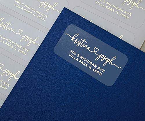 Amazon.com: Custom Return Address Labels, Clear Return Address Labels ...