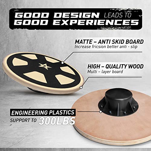 Snapklik.com : Yes4All Versatile Wooden Wobble Balance Trainer Board