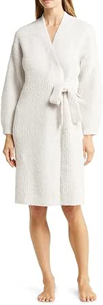 Amazon.com: Barefoot Dreams CozyChic Side Tie Robe, Cream - Small ...