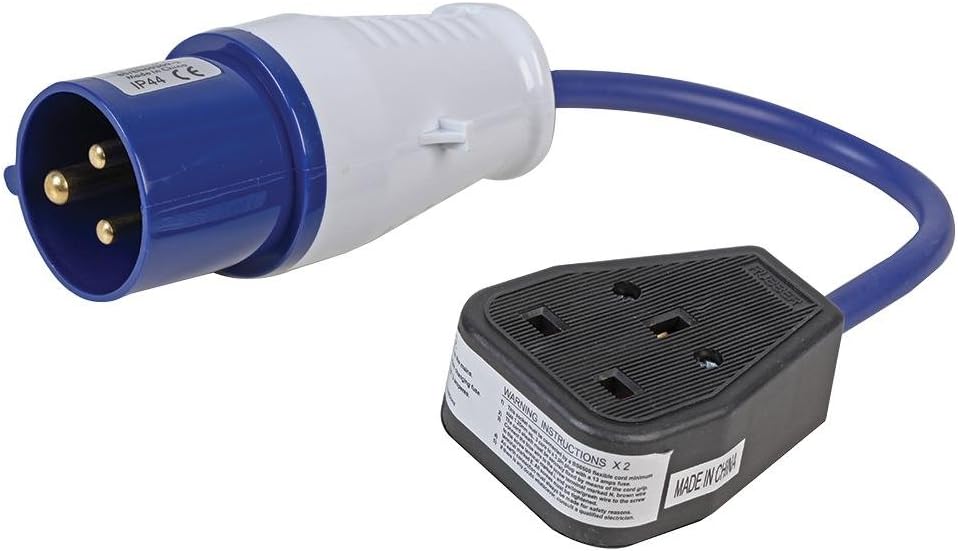 Eagle Caravan/Camping Reverse Polarity Adapter Fly Lead For Mains Hook ...