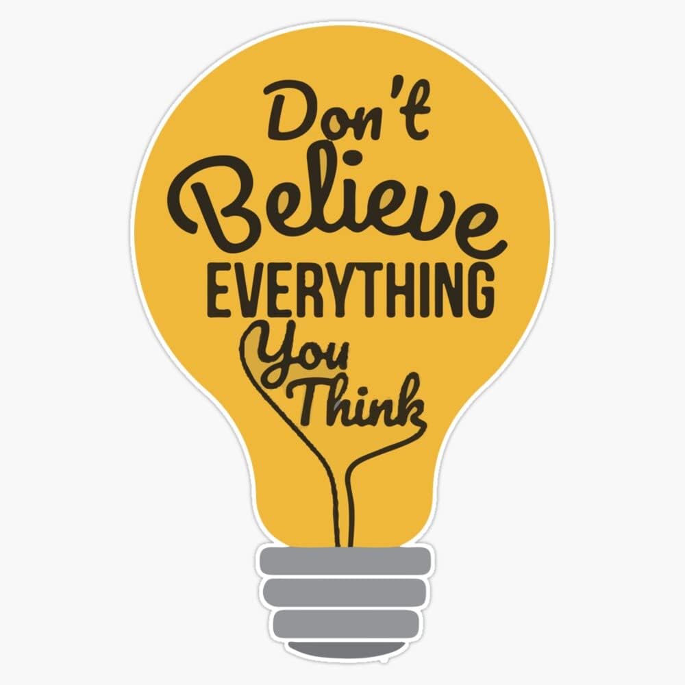 Amazon.com - Psychology Don't Believe Everything You Think Sticker ...