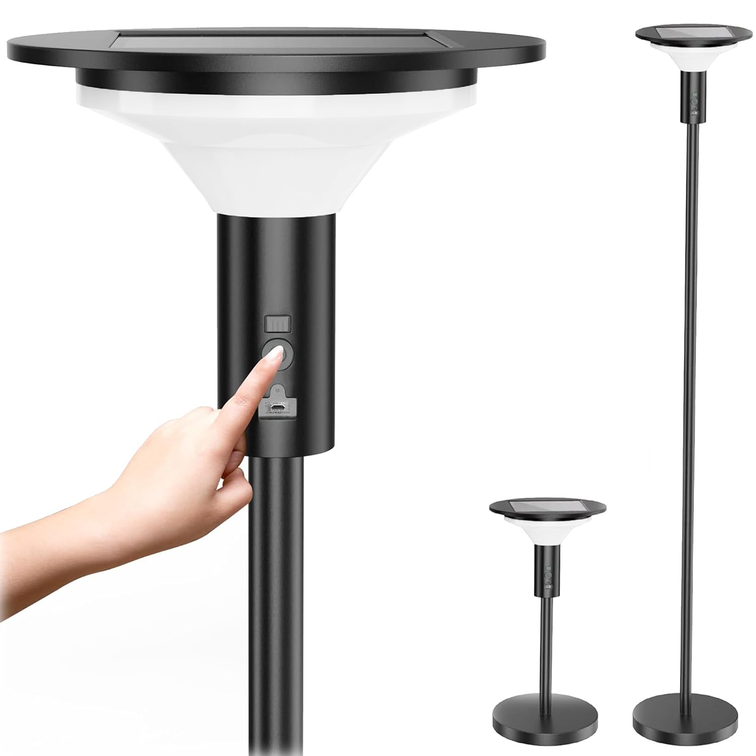 Snapklik.com : Espird Outdoor Floor Lamps Solar Powered For Patio ...