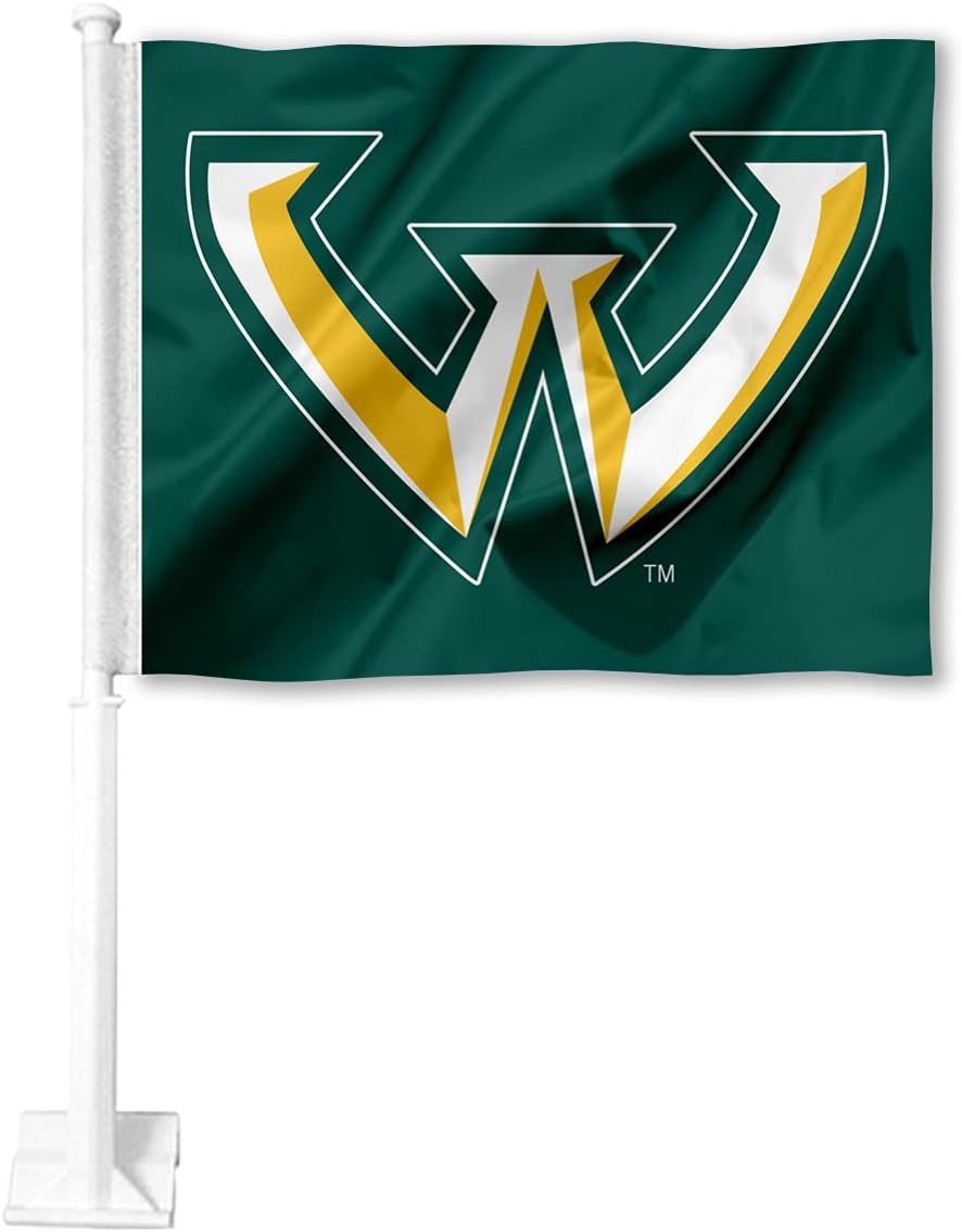 Amazon.com : College Flags & Banners Co. Wayne State Warriors Car Flag ...