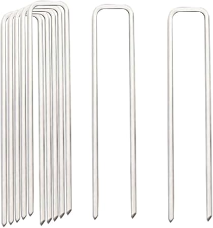 Amazon.com : Keoferlo 8 Gauge Landscape Staples 6 Inch Ground Staples ...