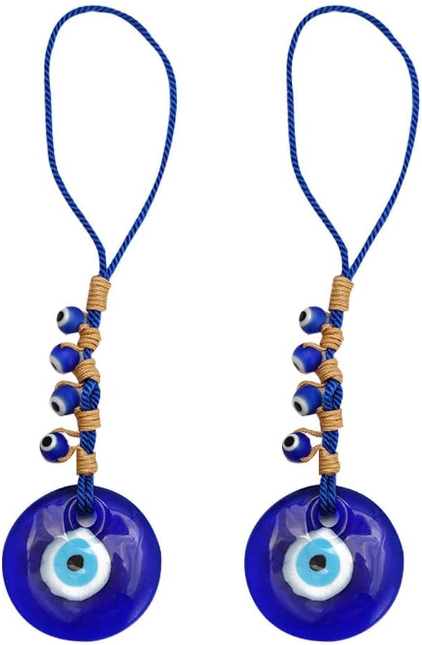 Amazon.com: Gold Gilt Handmade Evil Eye Glass Charm Decorative Turkish ...