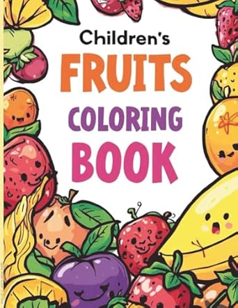 Amazon.com: Fruits Coloring Book for Kids Ages 2-5: Simple, Jumbo Pages ...