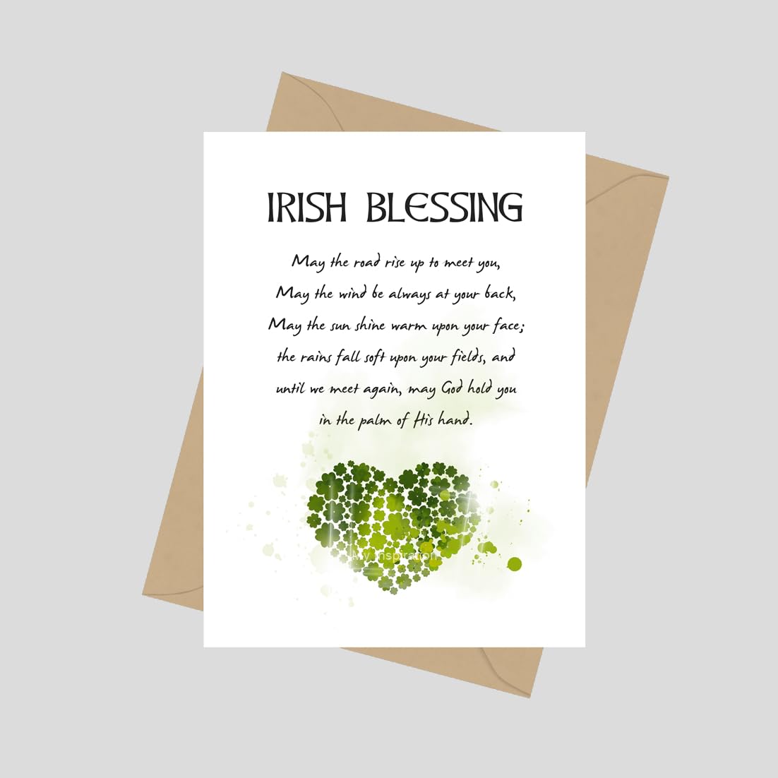 Amazon.com: May the Road Rise Up to Meet You, Irish Blessing, A5 ...