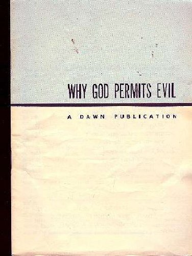 Why God Permits Evil: Anonymous: Amazon.com: Books