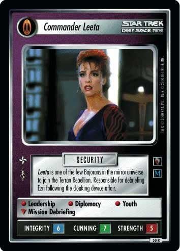 Amazon.com: Decipher Star Trek CCG 1E MM Mirror Mirror Commander LEETA ...