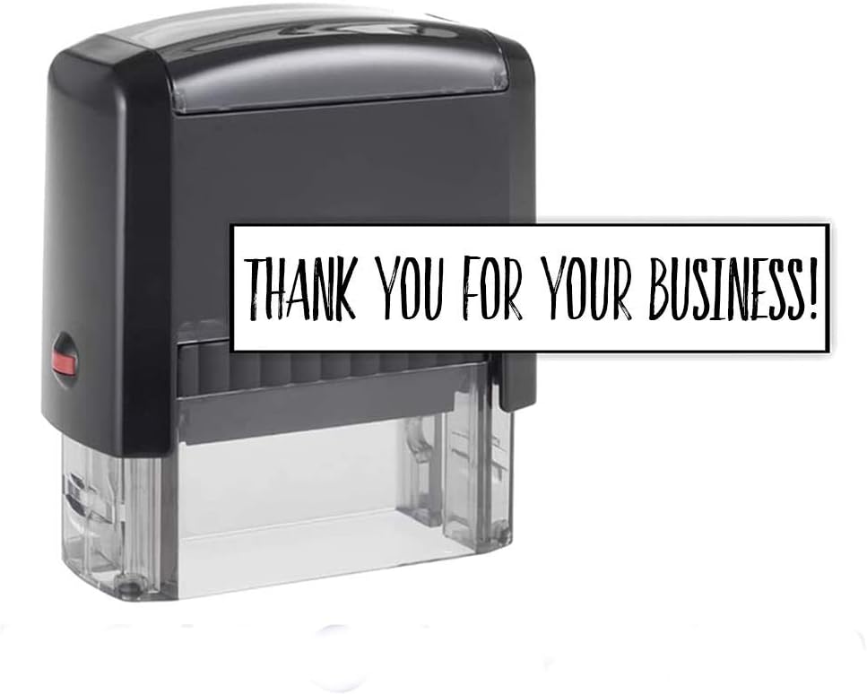Amazon.com : Custom Single Line Stamp - Self Inking - Long Narrow Stamp ...