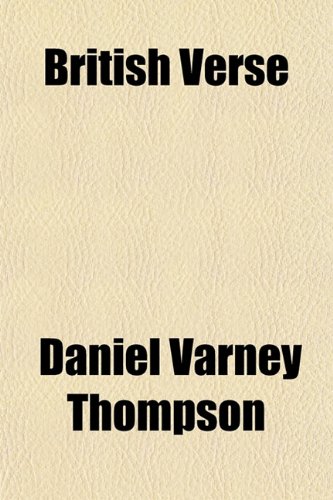 British Verse British Verse : Amazon.in: Books