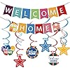 Amazon.com: Welcome Home Banner, Colorful Paper Welcome Home ...